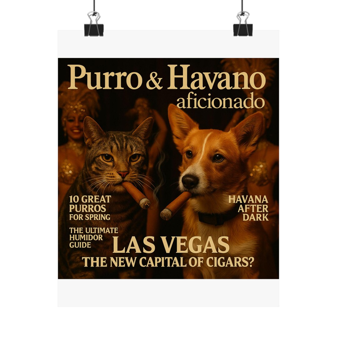 Purro & Havano Aficionado Matte Vertical Poster - Etsy