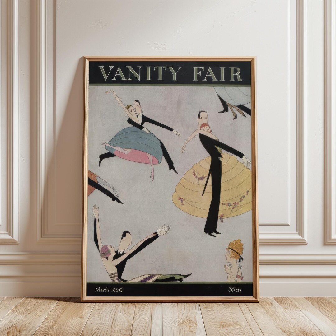 1920s Art Deco Dance Print, Vintage Vanity Fair Cover (digital Download ...