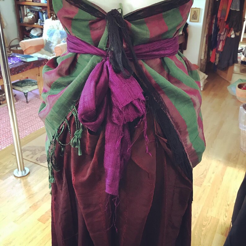 Steampunk Bustle Pirate Wench Striped Dress - Etsy