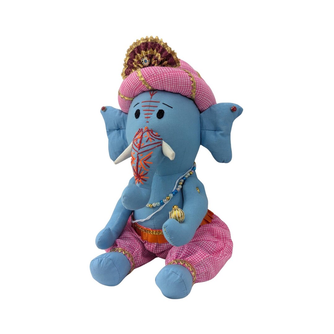 Cloth Ganesh Idol | Soft Plush Ganpati | Indian Handcrafted Toy - Etsy