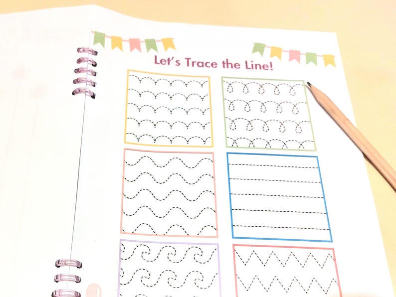 Line Tracing Worksheet for Pre-k Student, Homeschool Printable for ...