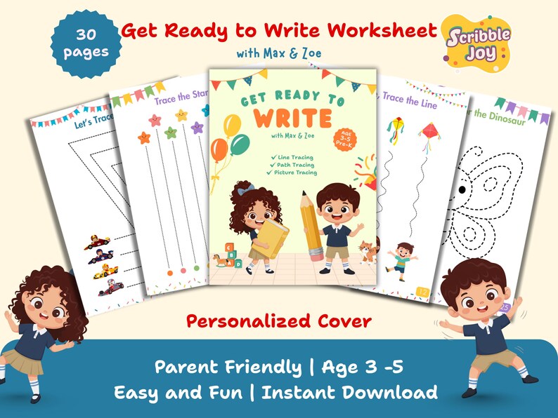 Line Tracing Worksheet for Pre-k Student, Homeschool Printable for ...