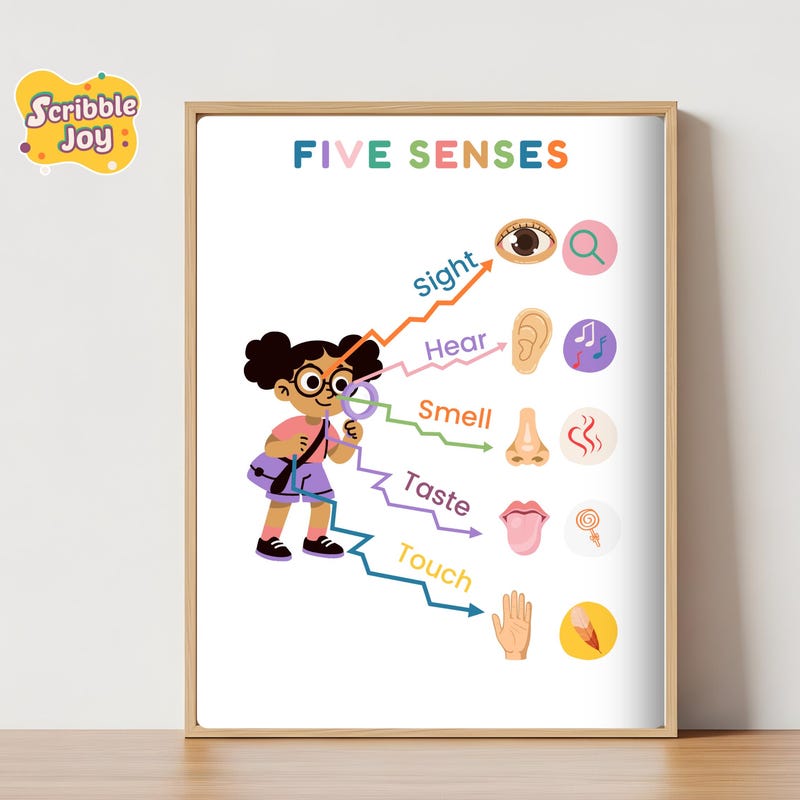 Five Senses Poster - Etsy