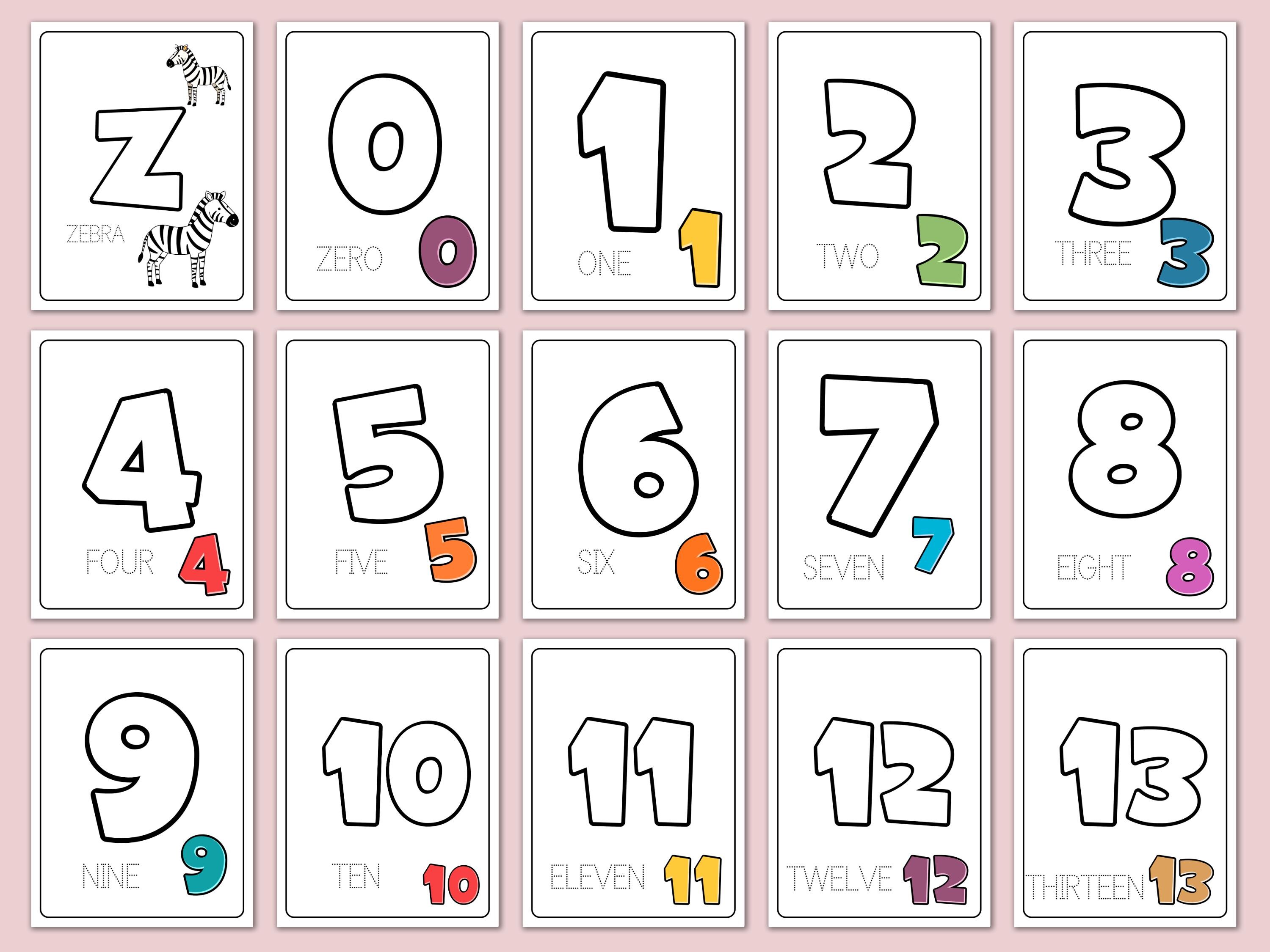 Alphabet & Numbers 1–20 Coloring Pages, ABC Learning Printable for Kids ...