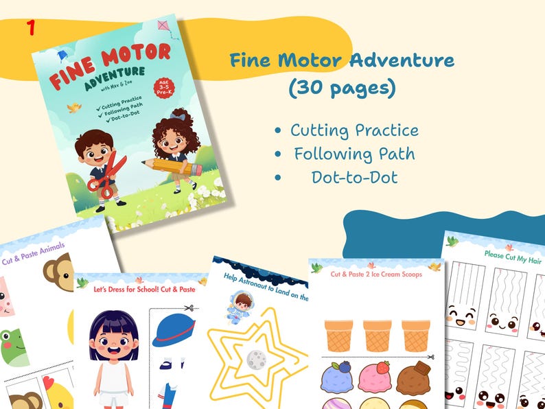 Pre-k Full Year Worksheet Bundle, Printable Pre-school Learning Tools ...