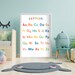 ABC Poster, Abcs Alphabet Wall Art, Boho Playroom Wall Decor, A-Z ...