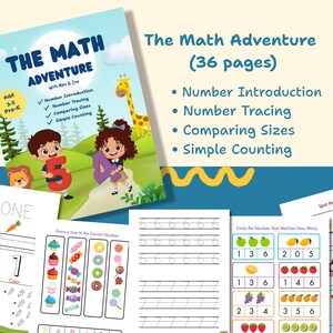 Pre-k Full Year Worksheet Bundle, Printable Pre-school Learning Tools ...