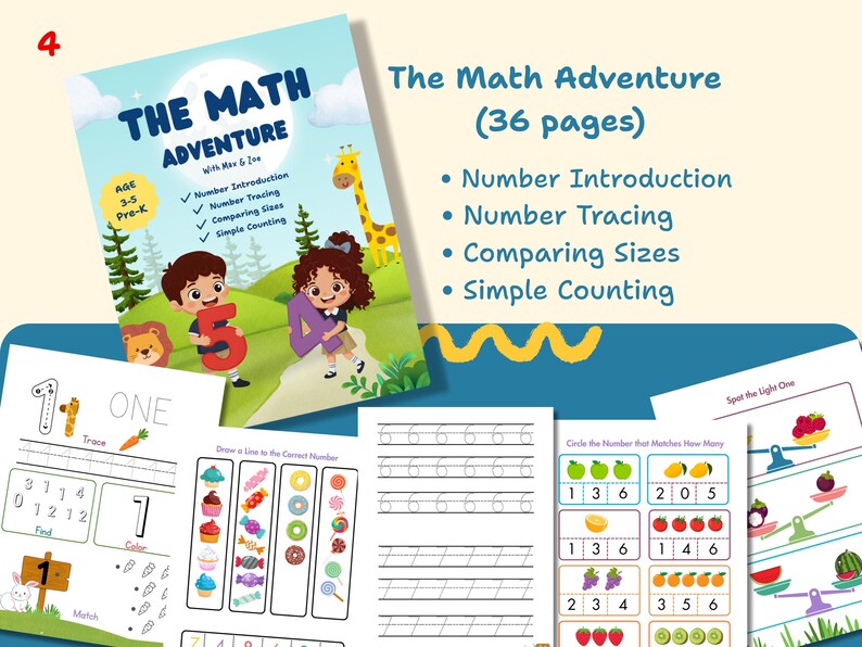 Pre-k Full Year Worksheet Bundle, Printable Pre-school Learning Tools ...