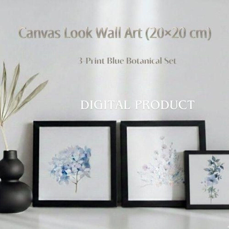 Minimal Blue Art - Etsy