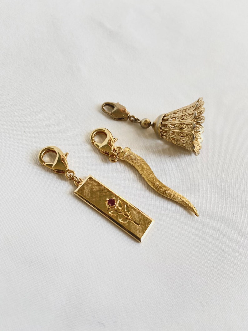 Gemstone and Vintage Charm Neck Mess Semiprecious Stone - Etsy