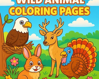 20 Wild Animals Coloring Pages, Animals Coloring Sheets, Wild Animals ...