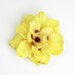 Yellow Flower Hair Clip - Realistic Small Hair Clip Pastel Yellow Color ...