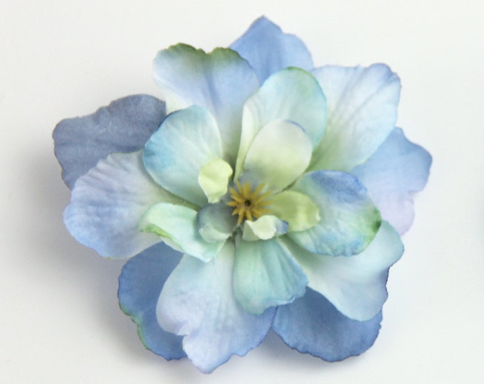 LAST ONES Light Blue Flower Hair Clip Small Realistic Hair Clip ONE ...