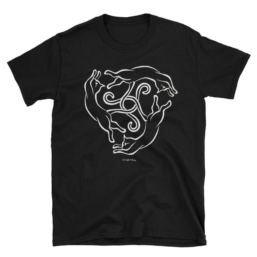 Triskelion, celta, círculo, Coool Cats CAT KNOT camiseta unisex de ...