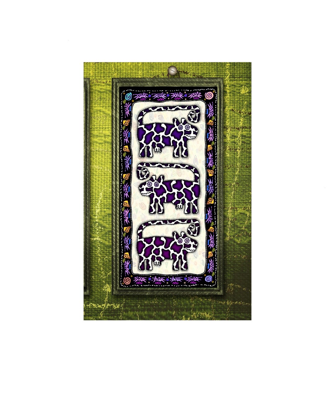 PSYCHO COWS Cotton Giclee Canvas Wrap Limited Edition! - Etsy