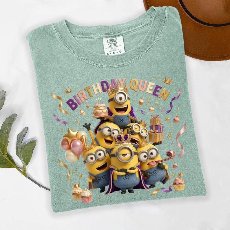 Cute Cartoon Character Birthday Queen Shirt, Birthday Girl Gift ...