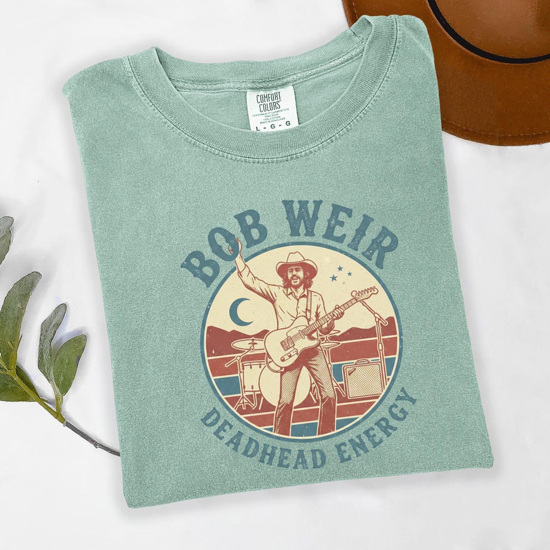 Bob Weir Deadhead Energy Comfort Colors Tee, Vintage Jam Band Concert ...