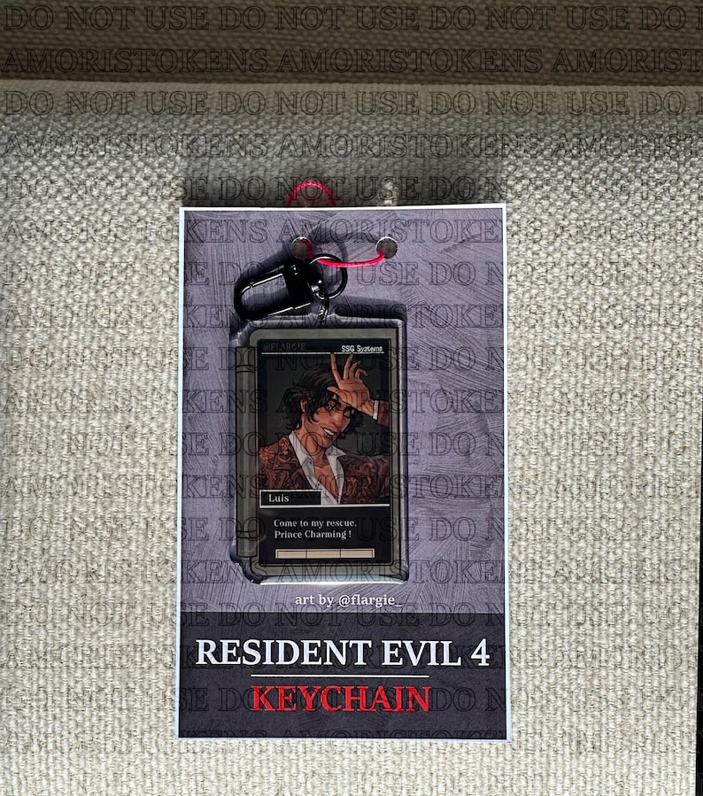 Resident Evil4 Remake Keychains | Leon Kennedy | Luis Serra| Albert ...