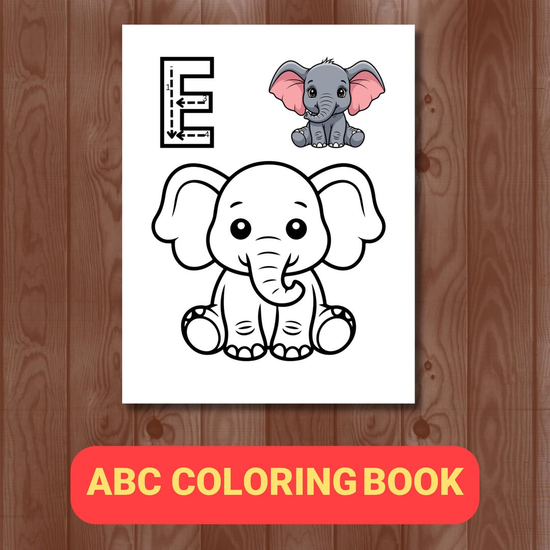 ABC Coloring Pages for Kids Printable Digital Instant Download - Etsy