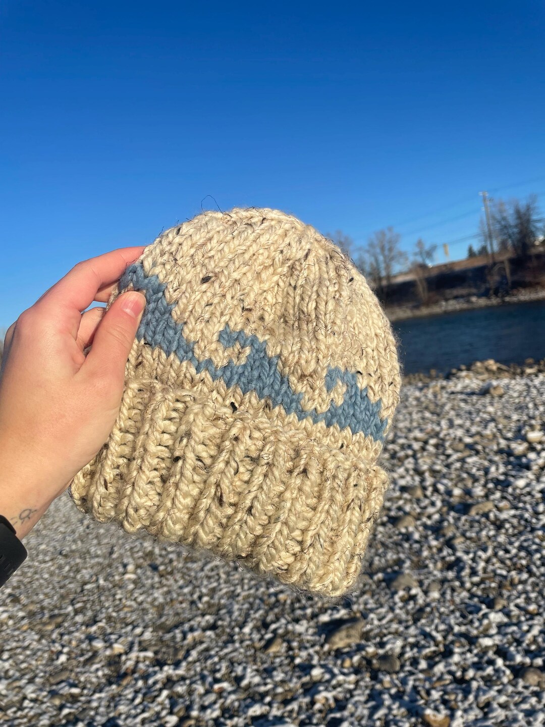 Wave Toque/beanie Handknit Chunky - Etsy