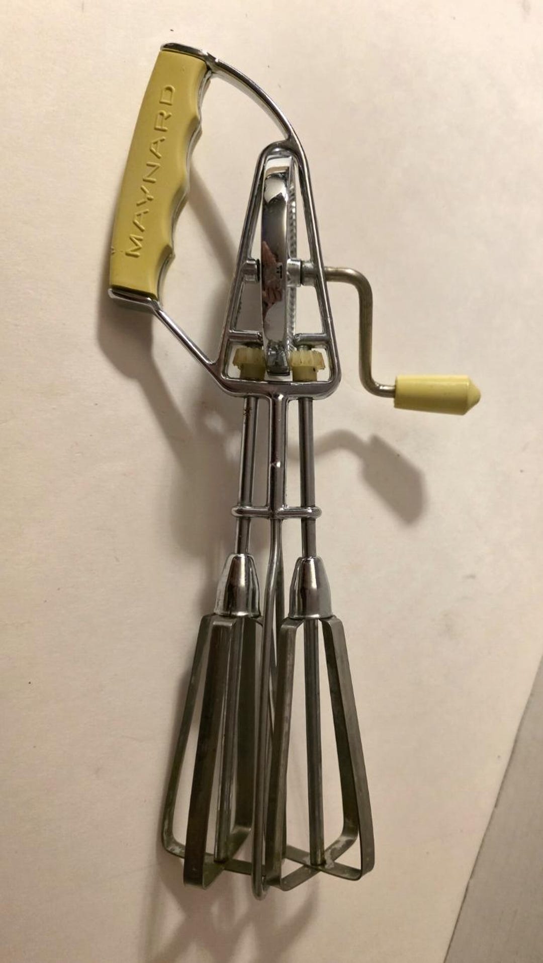 Vintage Maynard Stainless Steel Rotary Egg Beater Hand Mixer VTG - Etsy