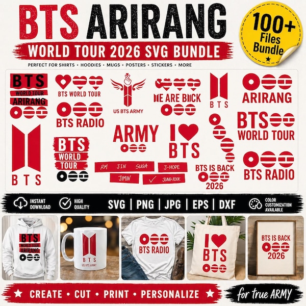 Bts Logo Tour Svg - Etsy UK