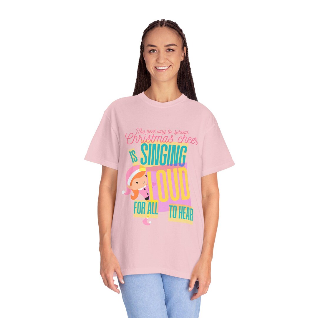 Ladies | Elf Movie Quotes |christmas Cheer Singing Loud T-shirt | Cute ...