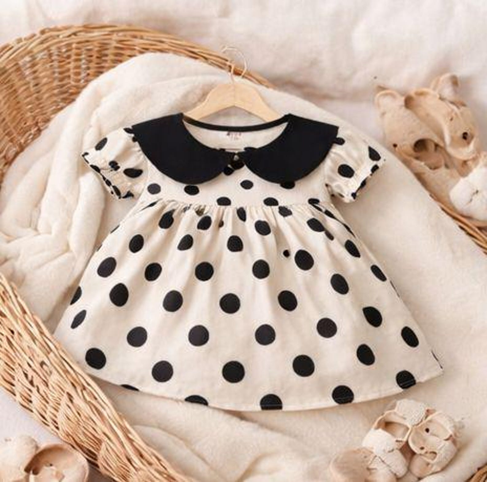 Baby Girl Polka Dot Dress Sewing Pattern, Toddler Ruffle PDF, Beginner ...