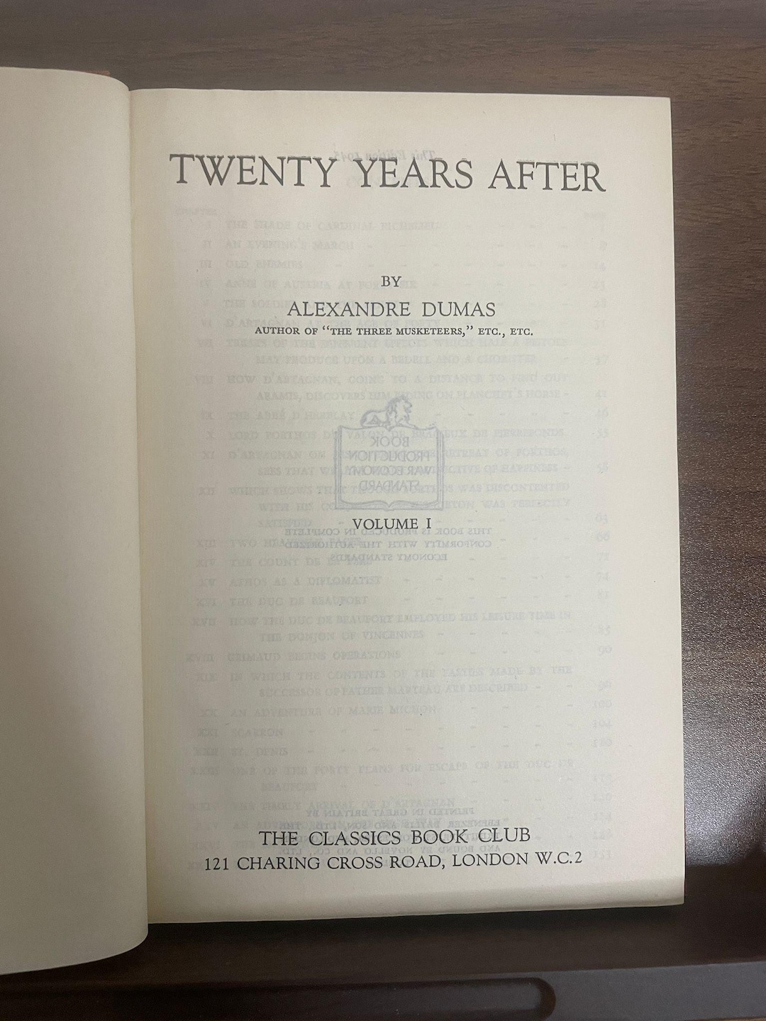 Antique 1920s "twenty Years After" by Alexandre Dumas - Three ...