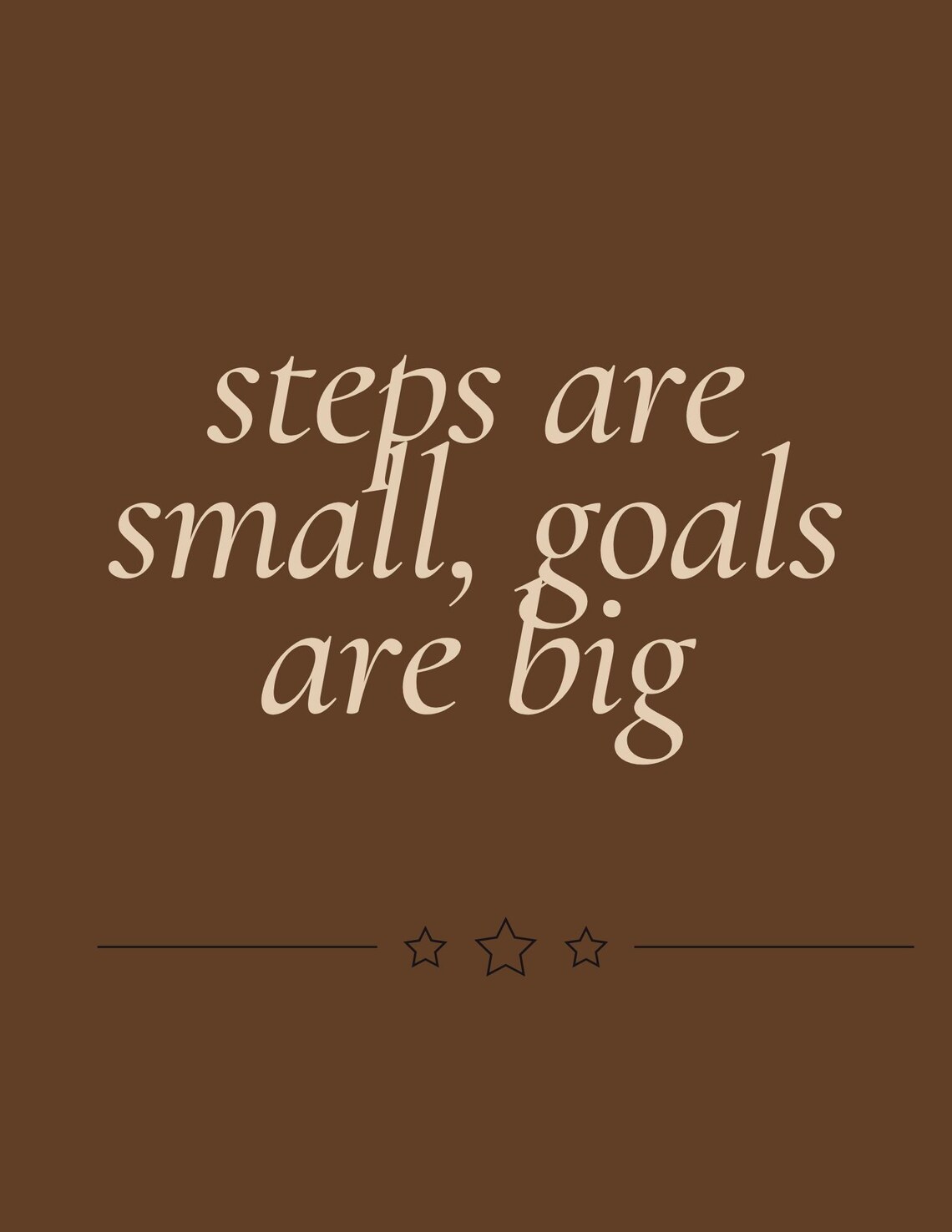 Goal Setting Affirmation Print | Steps Are Small Goals Are Big Quote ...
