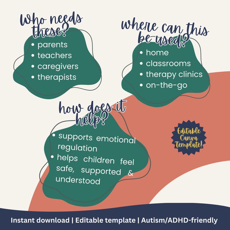 Calm Down Choice Board for Kids | Autism & ADHD Emotional Regulation ...