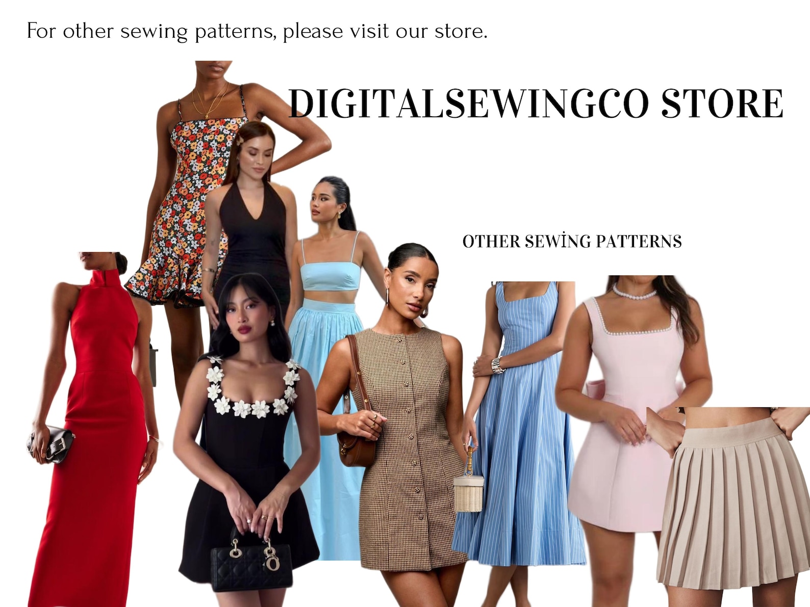 10 Evening Gown Sewing Patterns | Formal, Wedding, Prom Dress PDF ...