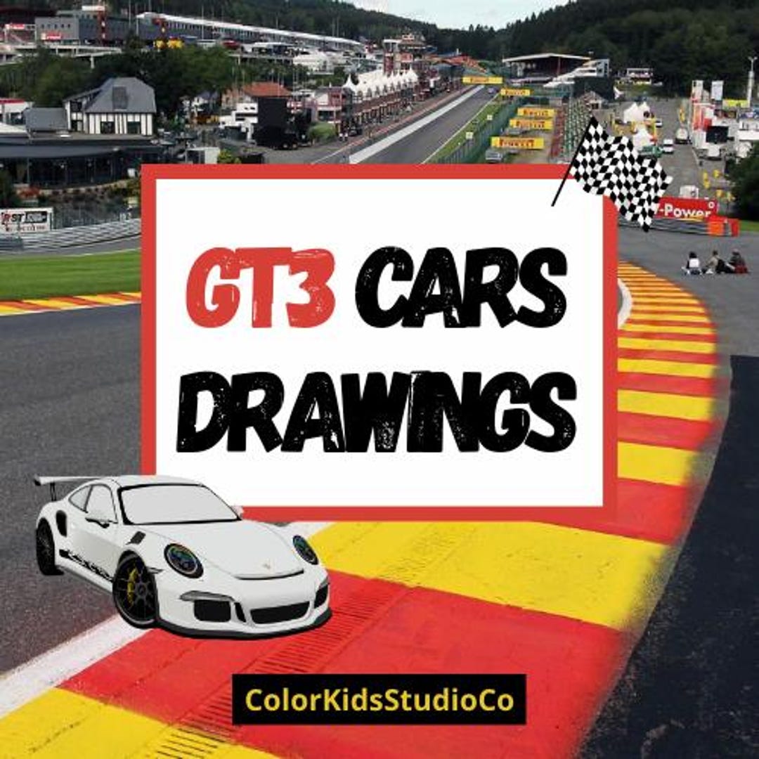 30 Race GT3 Cars Coloring Pages | Printable PDF | Coloring Pages Cars ...