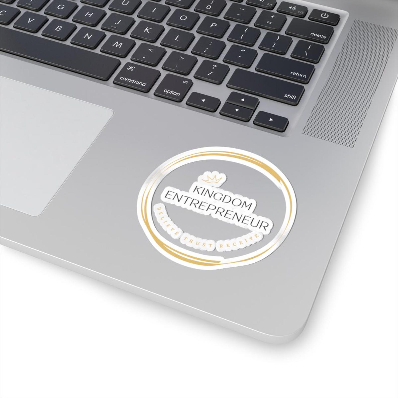 Kingdom Entrepreneur Logo Sticker, Kiss-cut, Personalized, Transparent ...