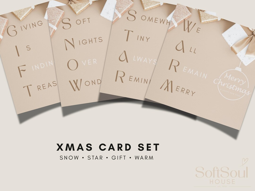 Winter Card Set - Gift to Print at Home - Etsy