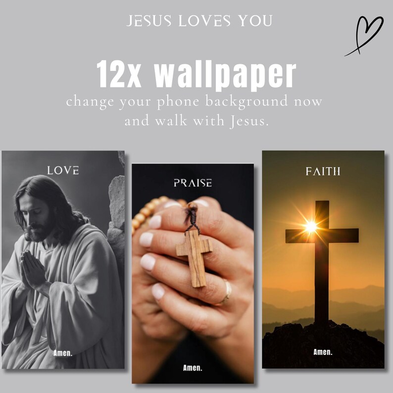 Jesus Mobile Wallpapers, Christian Faith Backgrounds (digital Download ...