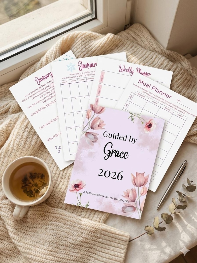 Christian Printable Planner 2026| Faith-based Planner for Women ...