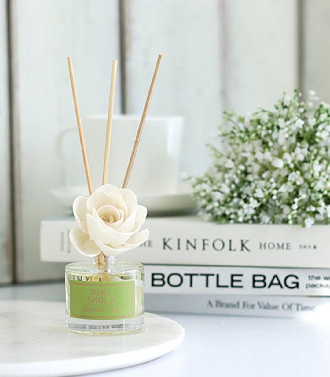 Mini Sola Flower Diffuser 40ml – Botanical & Pomegranate Scent | Desk ...