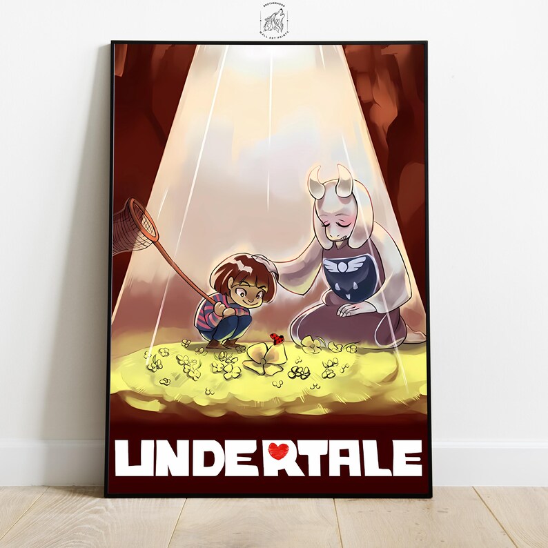 Undertale Poster | Gamer Wall Art Print | Gaming Room Decor - Etsy