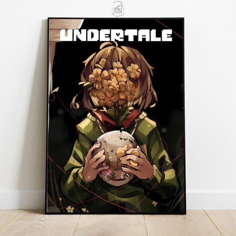 Undertale Poster, Sans and Papyrus Pixel Art, Retro Gaming Room Decor ...