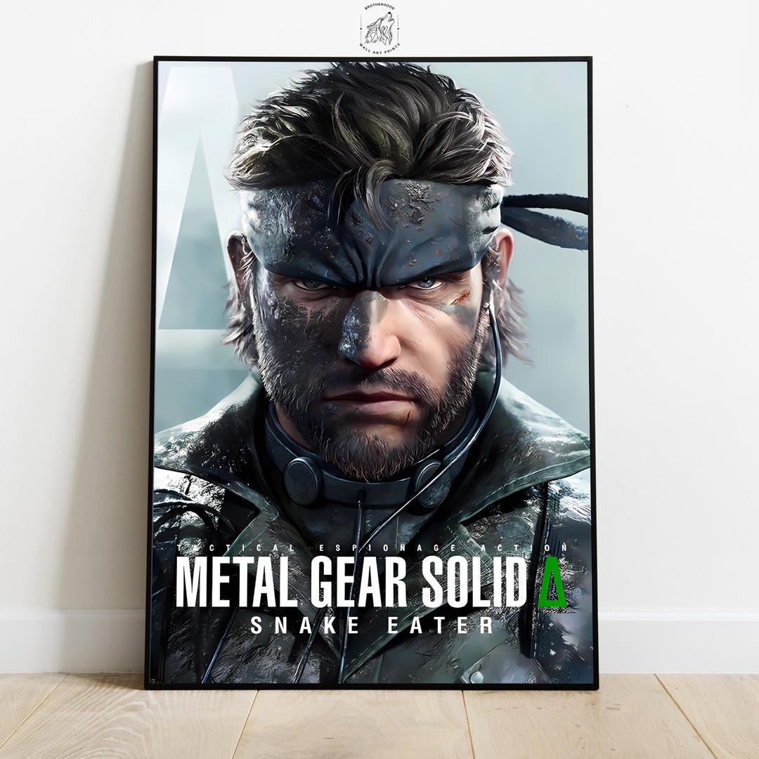 Metal Gear Solid Snake Poster | Shadow Moses Dystopian Decor - Etsy