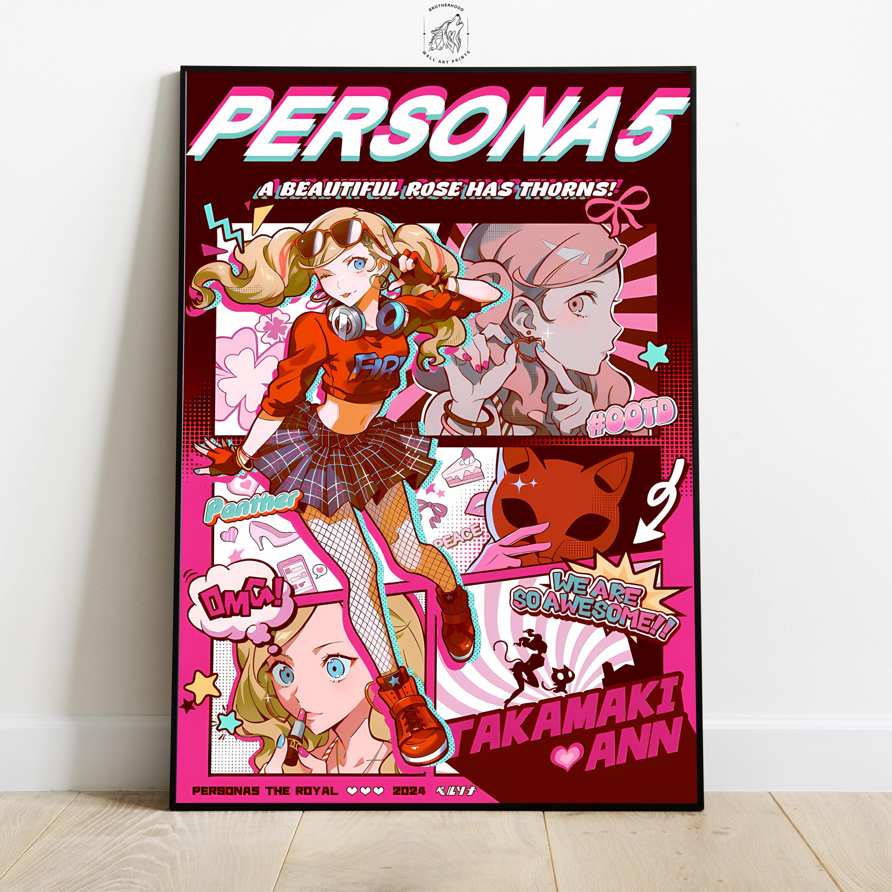 Persona 5 Poster – Takamaki Ann Wall Art, Gamer Room Decor - Etsy