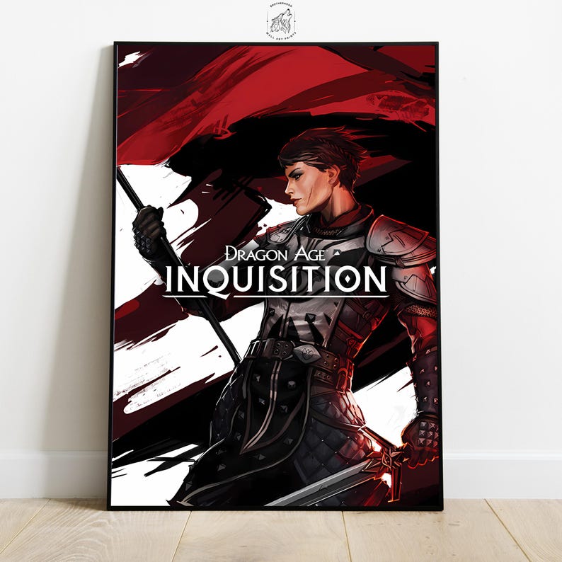 Dragon Age Game Poster – Fantasy RPG Wall Art Print for Gaming Room ...