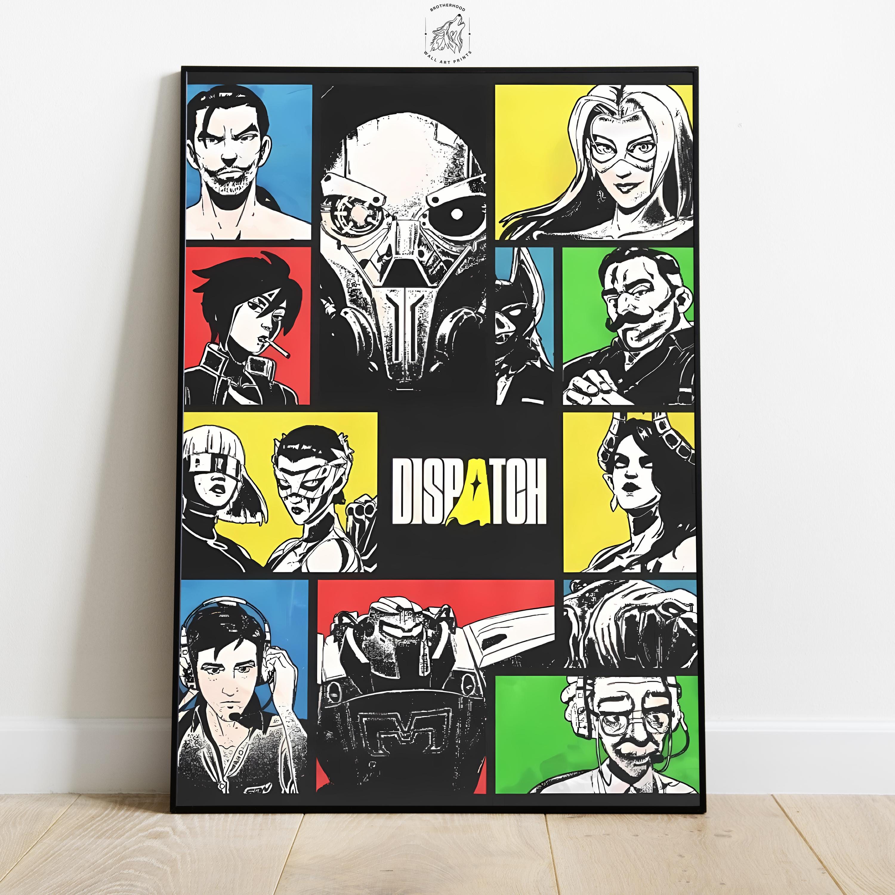 Dispatch Poster – Funny Video Game Wall Art, Gaming Room Decor, Comic ...