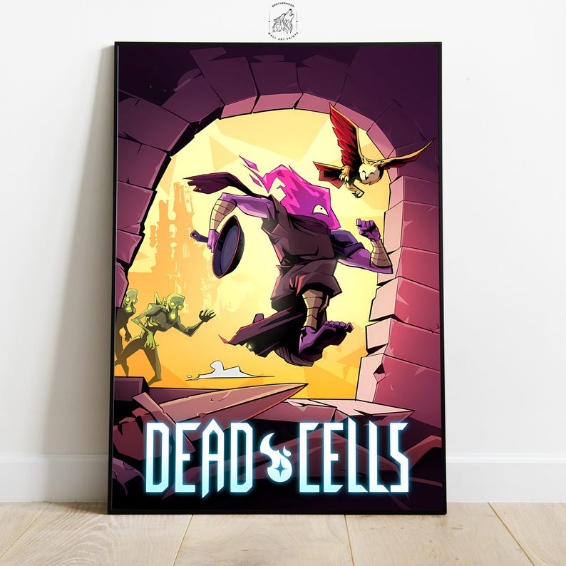 Dead Cells Map Poster – Metroidvania Game Wall Art, Gaming Wall Decor ...