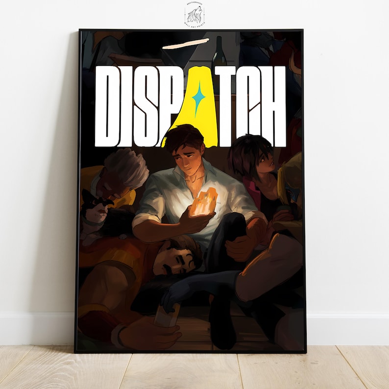 Dispatch Poster – Funny Video Game Wall Art, Gaming Room Decor, Comic ...
