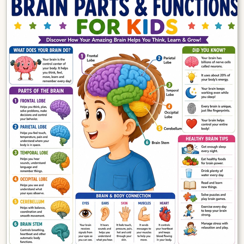 Brain Poster - Etsy
