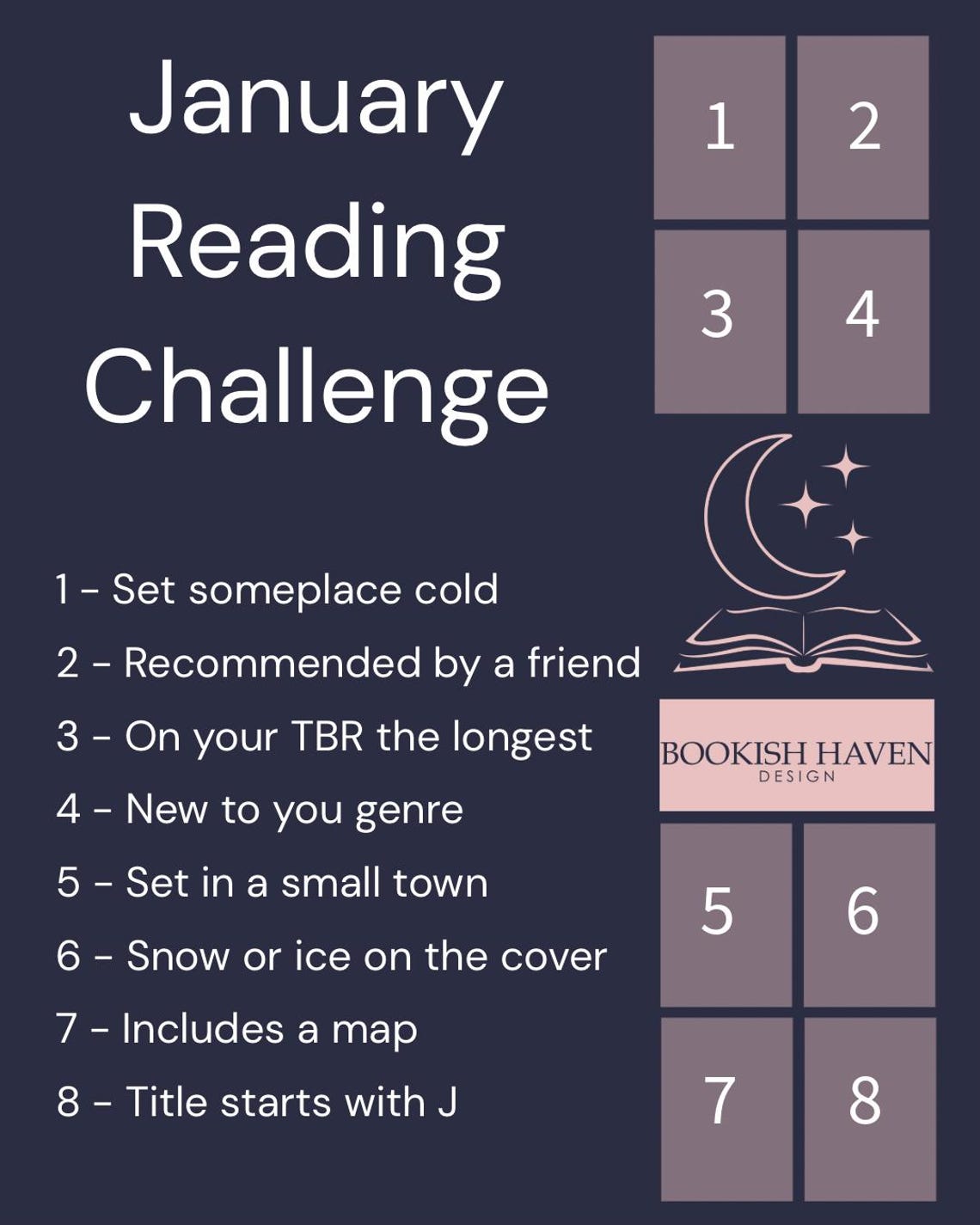January Reading Challenge Printable | Winter Reading Challenge ...