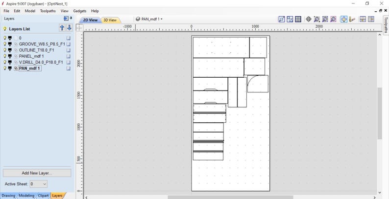 CNC Desk DXF Files | Nested Sheets + DXF Parts + Pdf Polyboard ...