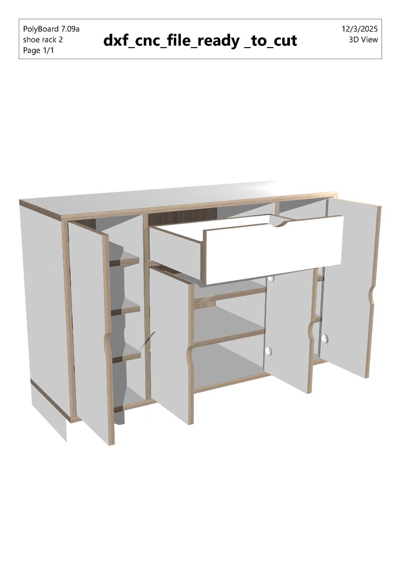 Archivos CNC para zapateros: piezas DXF, plantillas para fresadora CNC ...
